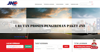 Urutan proses pengiriman paket JNE